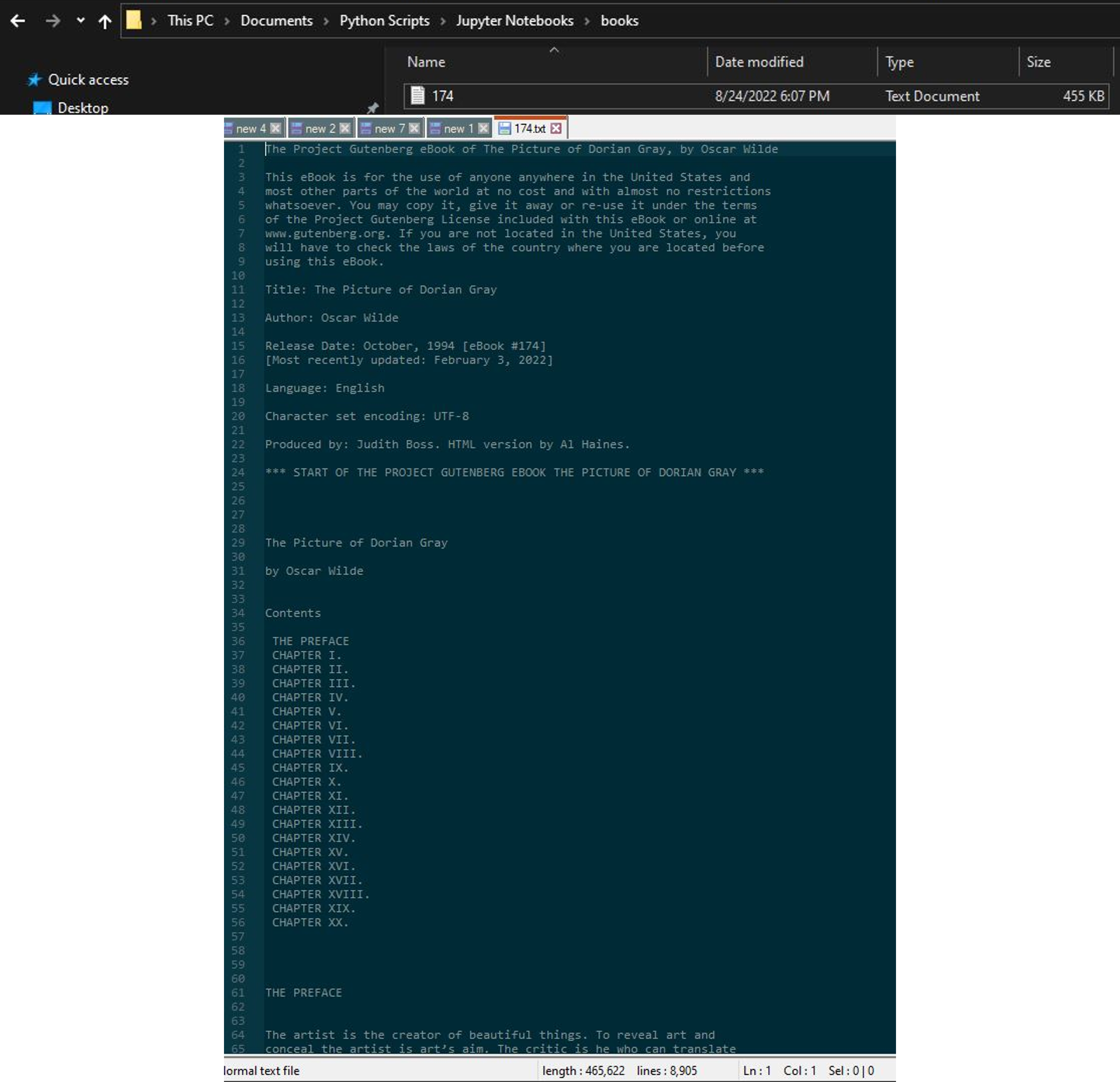 Sentiment Analysis on the Literary Works of Oscar Wilde - Victor Murcia